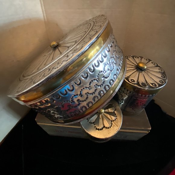 Mexico | Accents | Mexican Tin Containers Three Very Beautiful Handmade ...